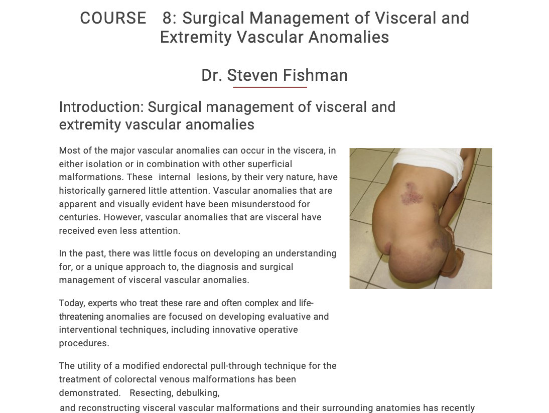 Course 08: Surgical Management of Visceral and Extremity Vascular ...